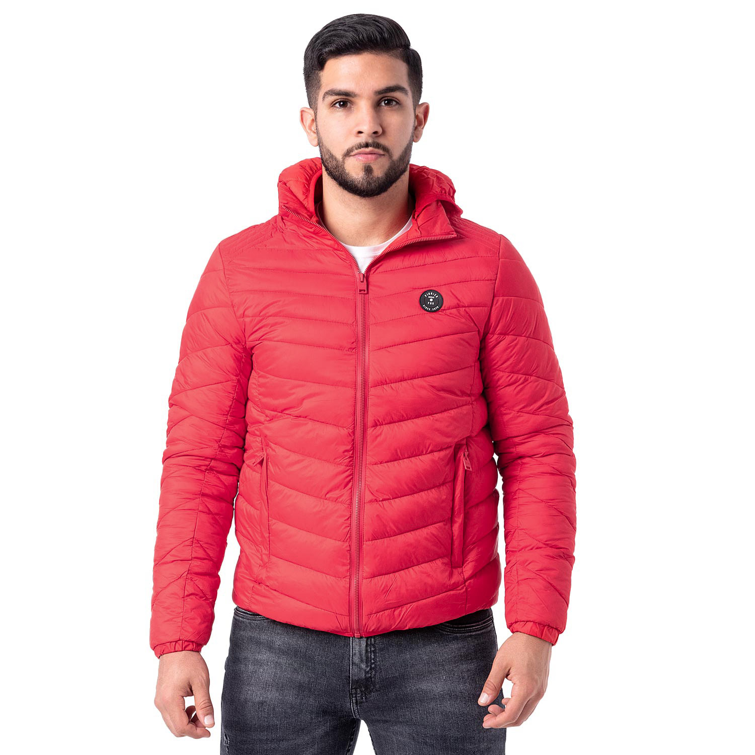 Casaca Impermeable C/Cap C/F Hamilton Rojo | Pionier