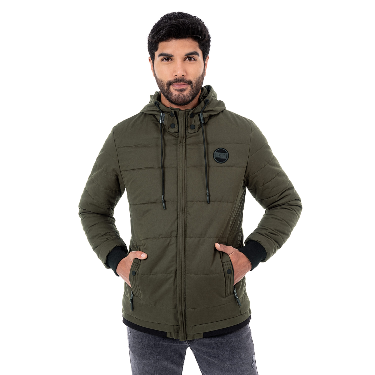 Casaca Twill Color C/Cap C/F Dawsh Verde | Pionier