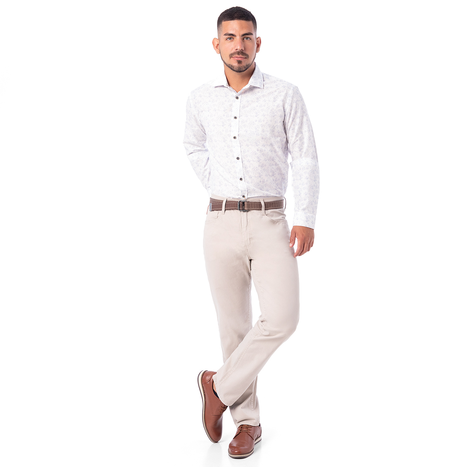 Pantalon Twill Color Relaxed Conf. Marfil | Pionier