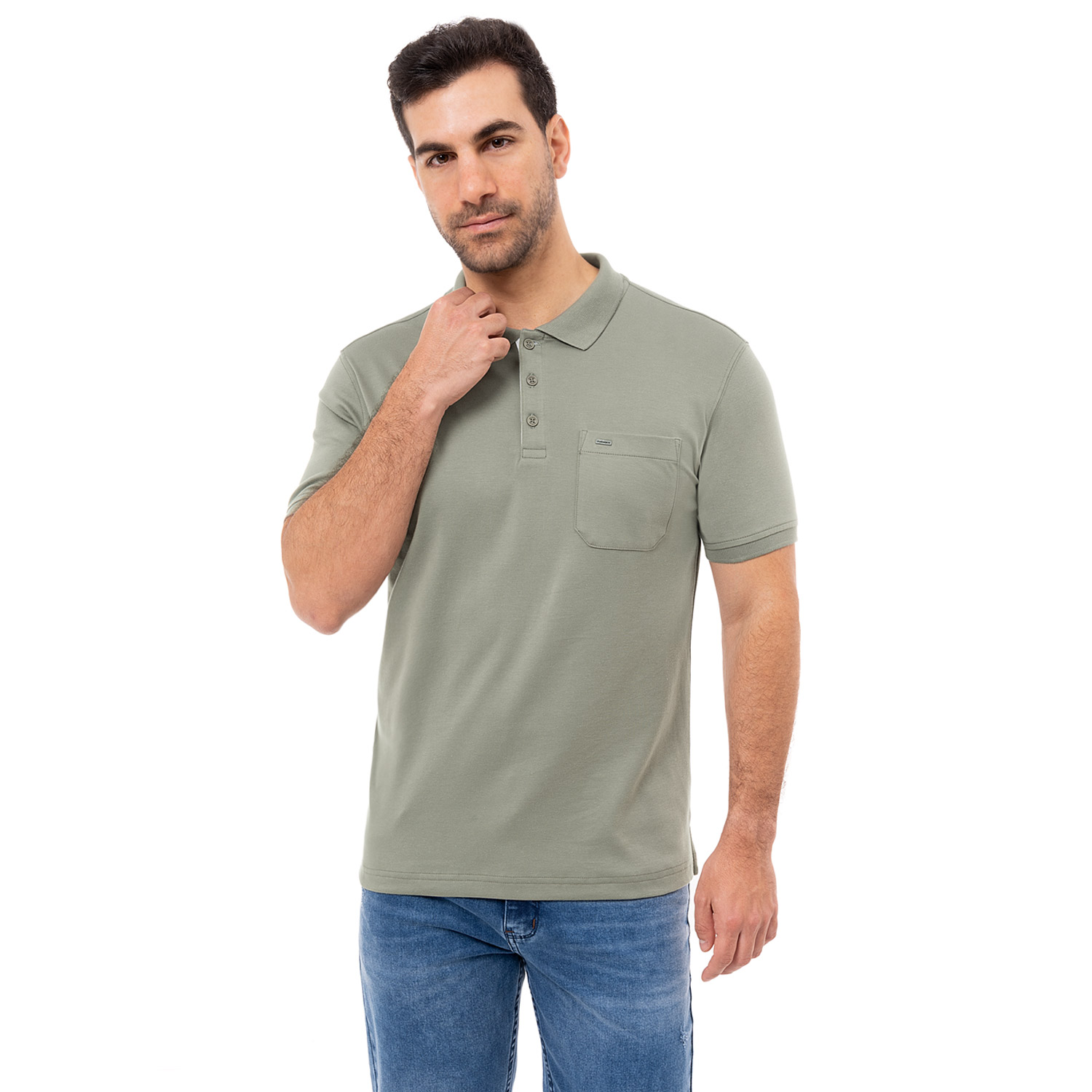 Polo Box Gamuza Pima M/C Regular Fit Braxis Lapiz | Pionier