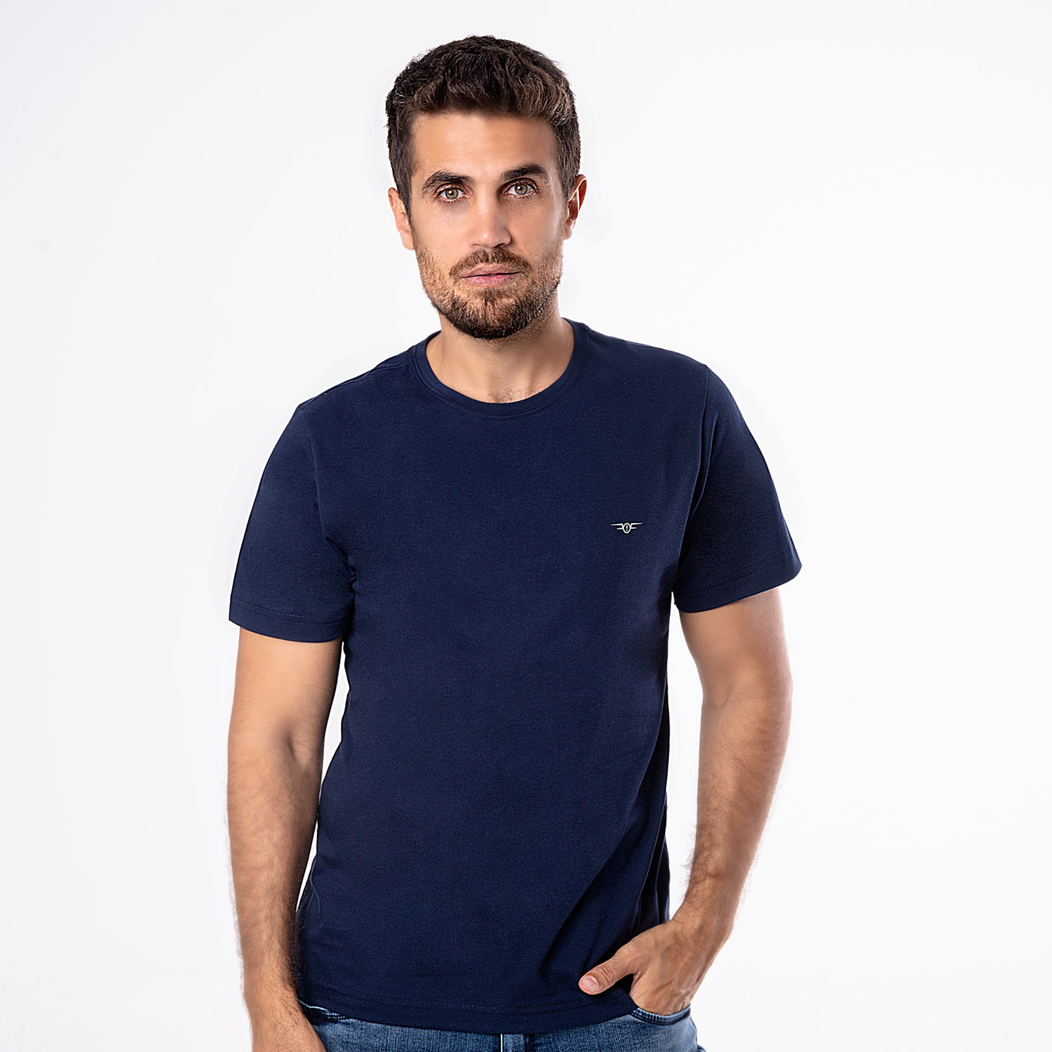 Polo Jersey M/C Regular Fit Lucio Azul Noche | Pionier
