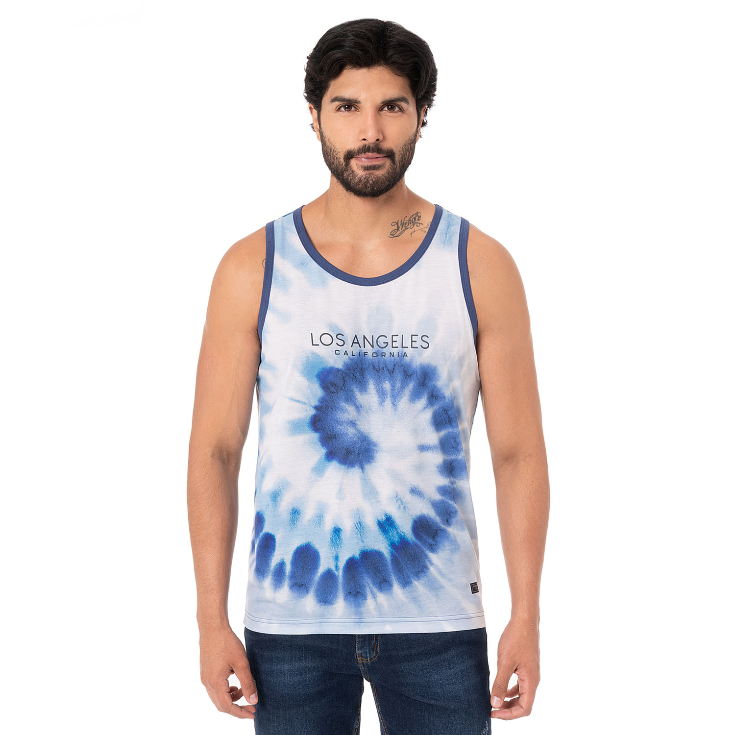 Bvd Jersey Regular Fit Wenius-S Tie Dye Celeste | Pionier