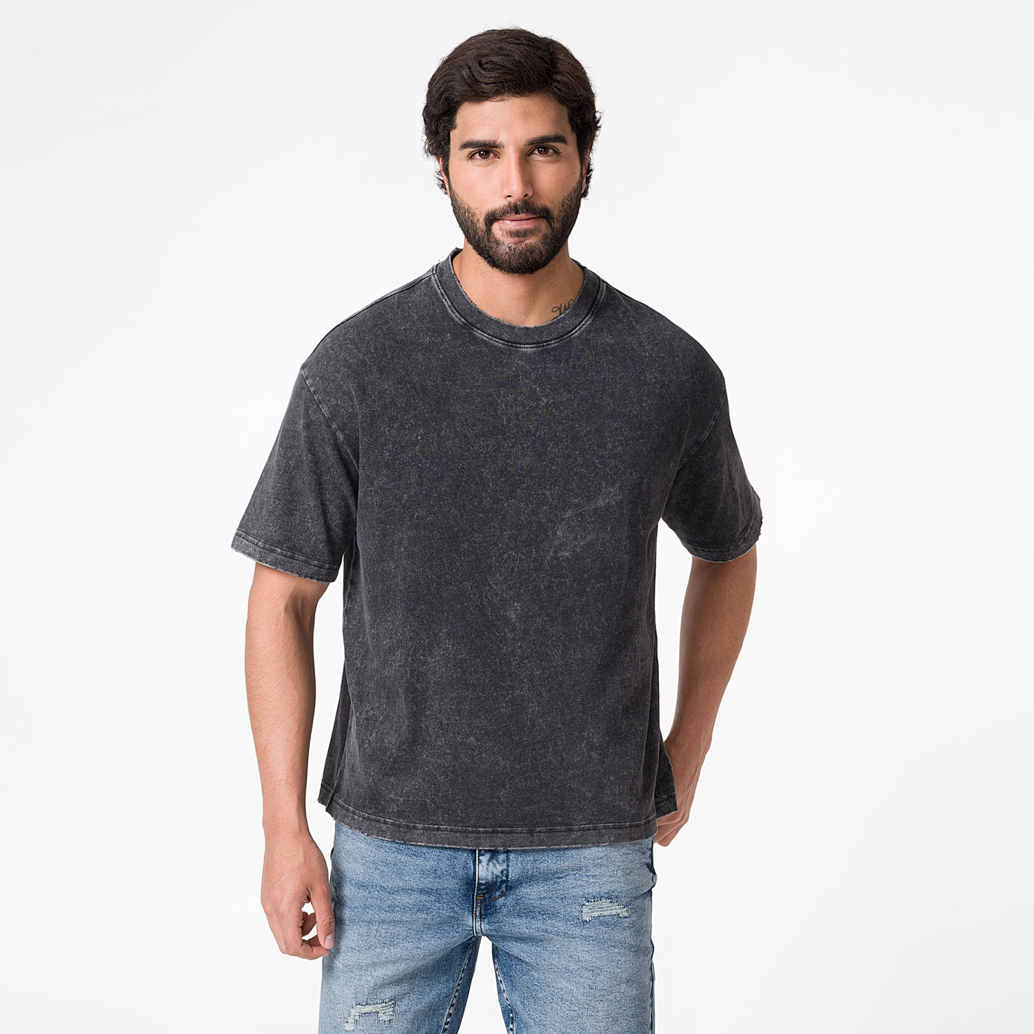 Polo Boxy Fit Jersey Heavy M/C Jayr Charcoal | Pionier