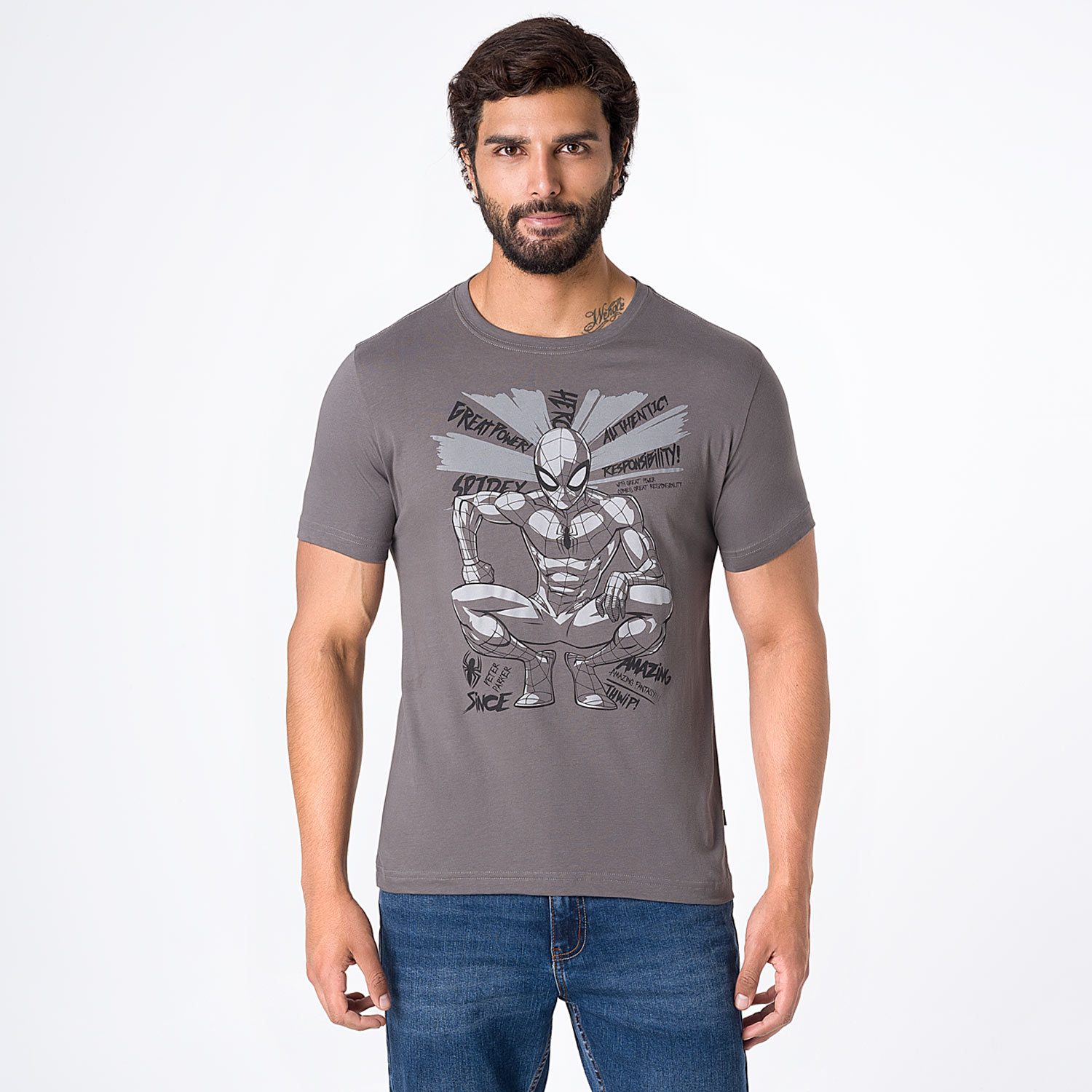 Polo Jersey M/C Regular Fit Xpix-Marvel Charcoal | Pionier
