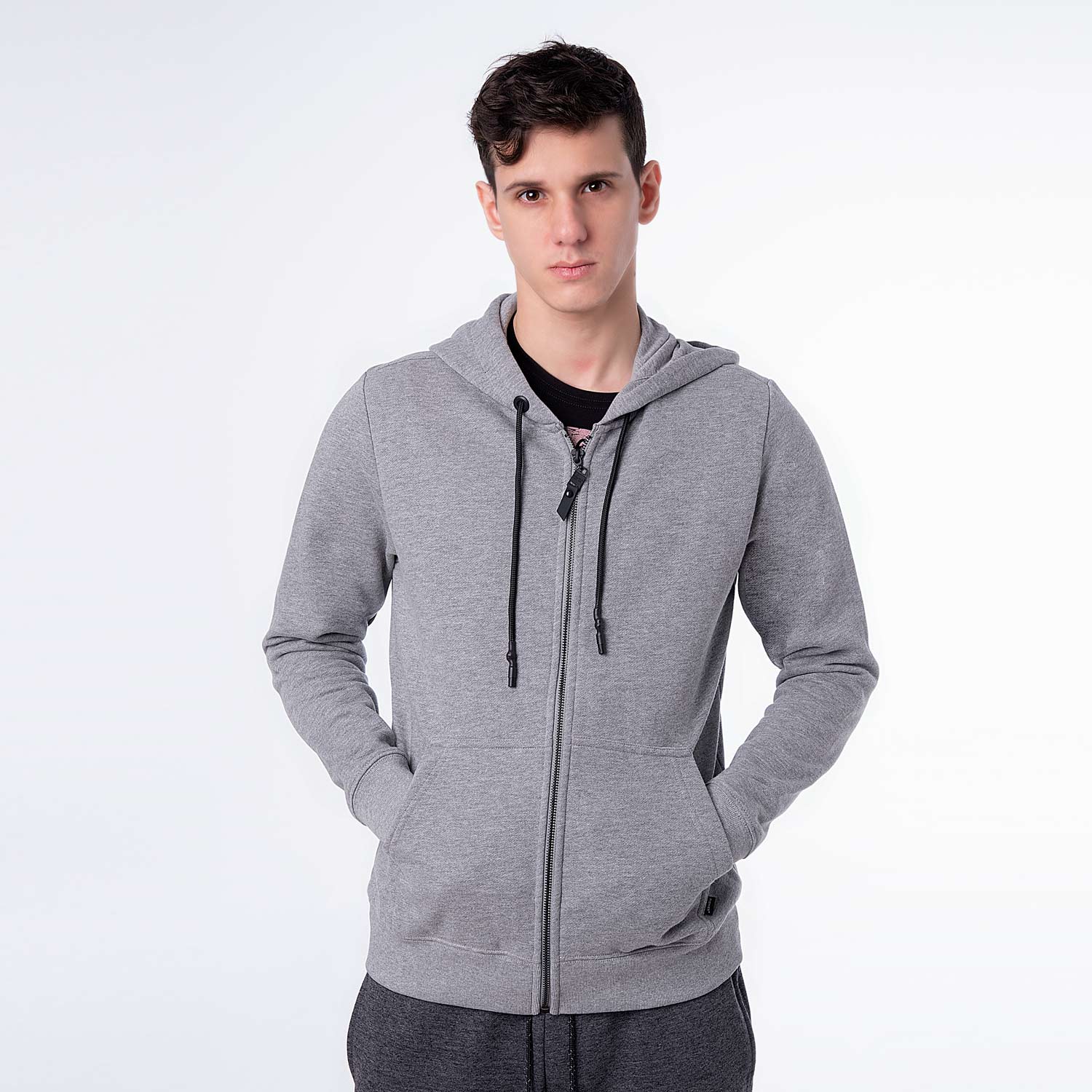 Polera Franela C/Cap Regular Fit Blai Melange | Pionier