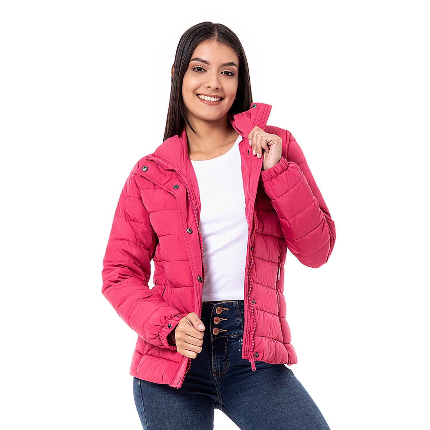 Casaca Acolchada C/F Yelly Clared Red | Pionier