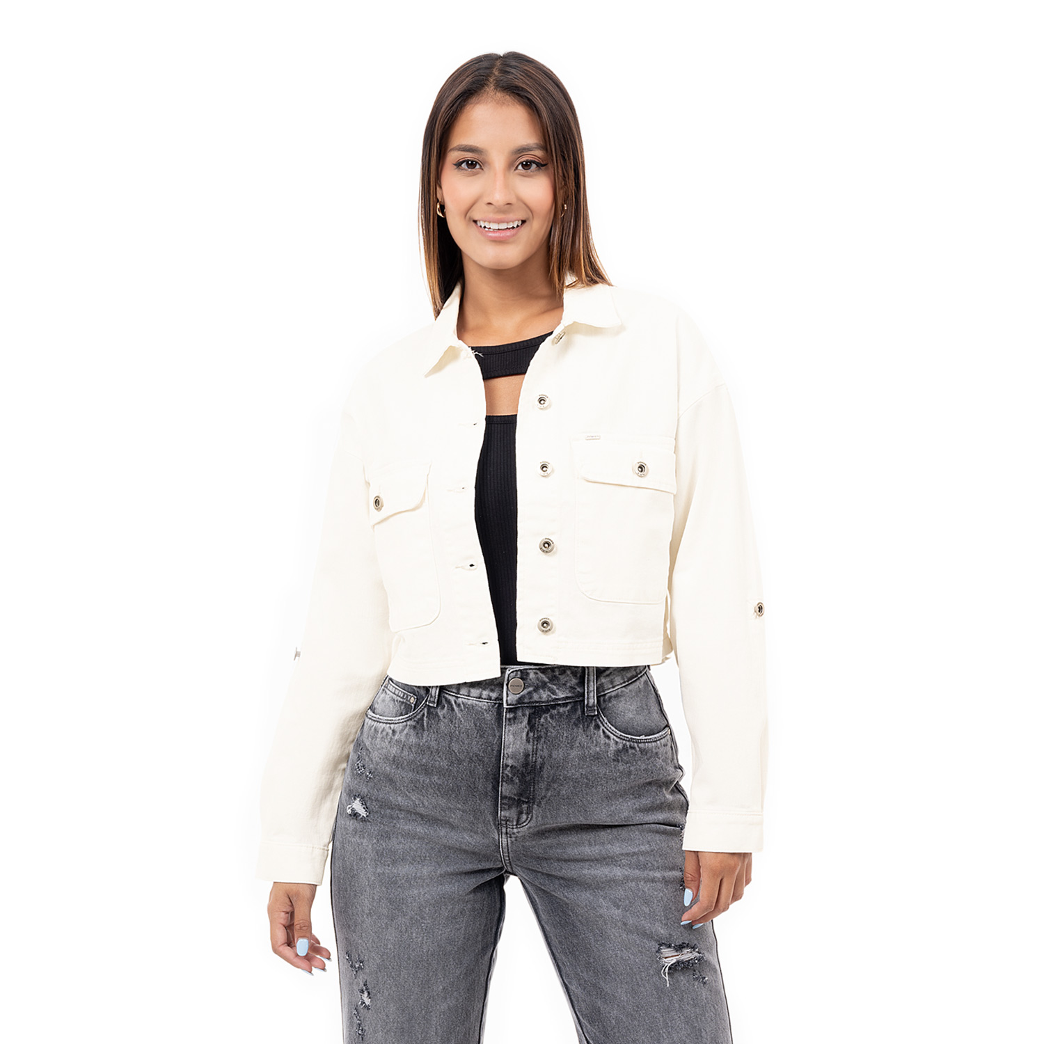 Casaca Twill Color Janicah Ivory | Pionier