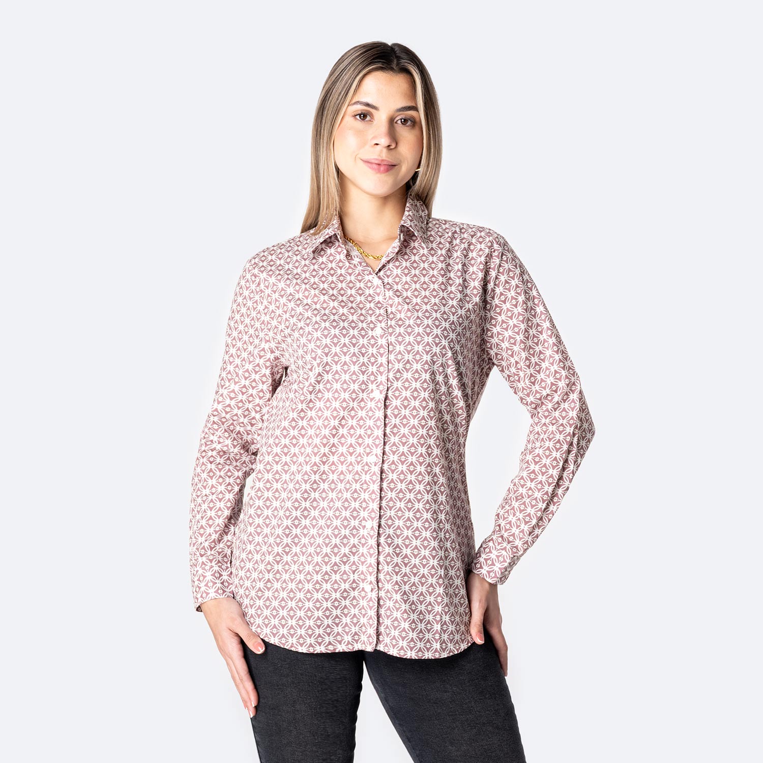 Blusa Full Print. M/L Jhanyh Rose | Pionier
