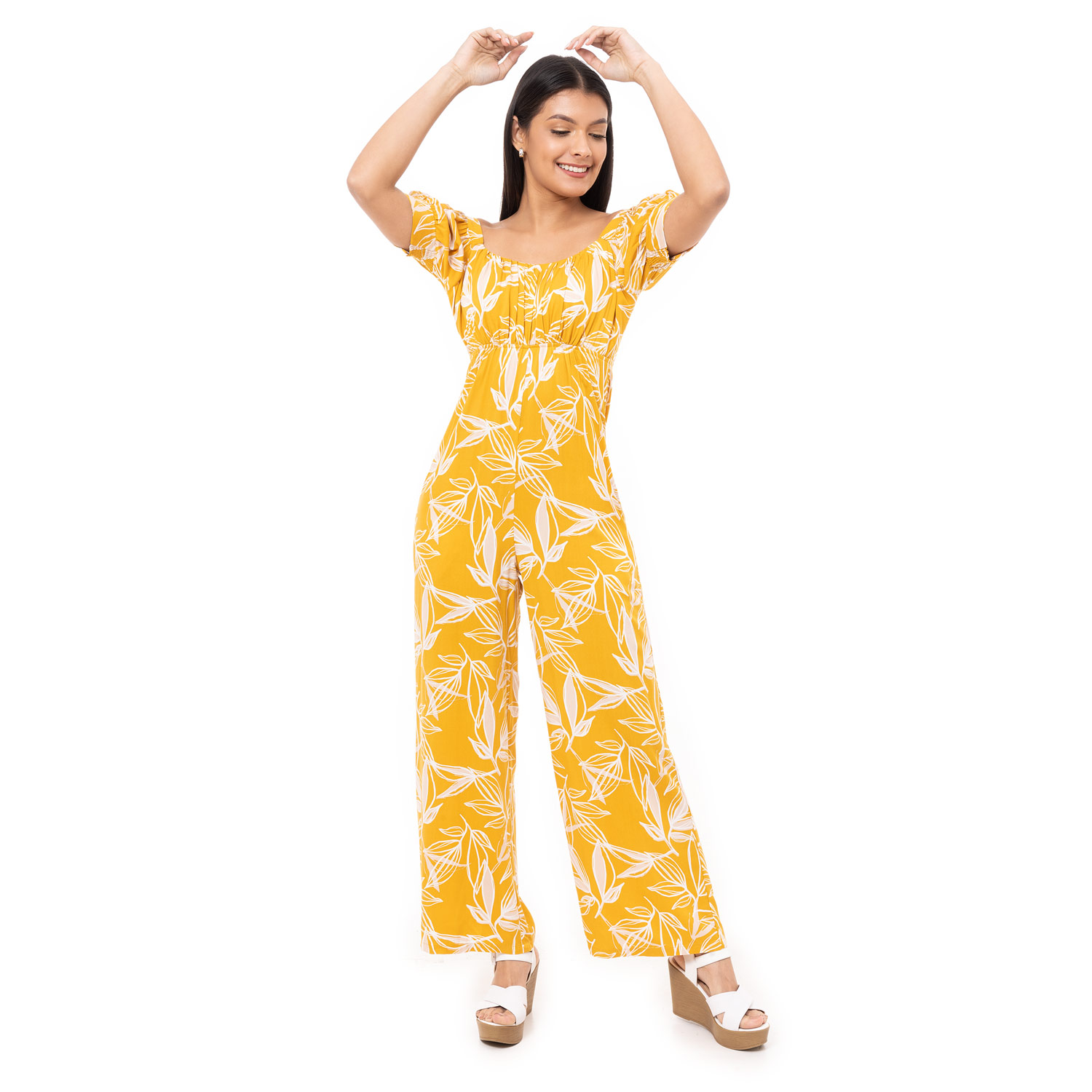 Enterizo Chalis Print Halinna Mostaza | Pionier