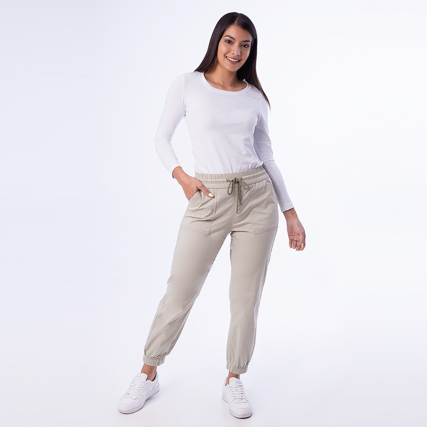 Pantalon Jogger Paper Touch Cint. Lorenh V. Cemento | Pionier