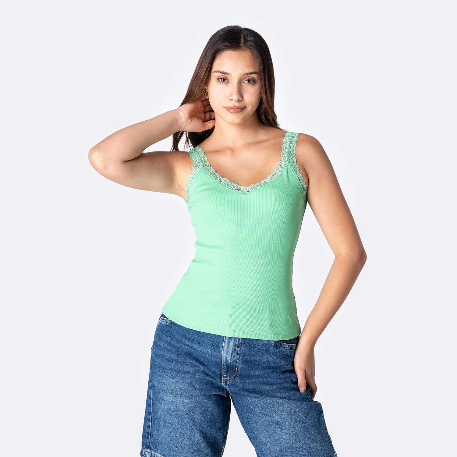 Top Rib Full Lycra Aidyn Classic Green | Pionier