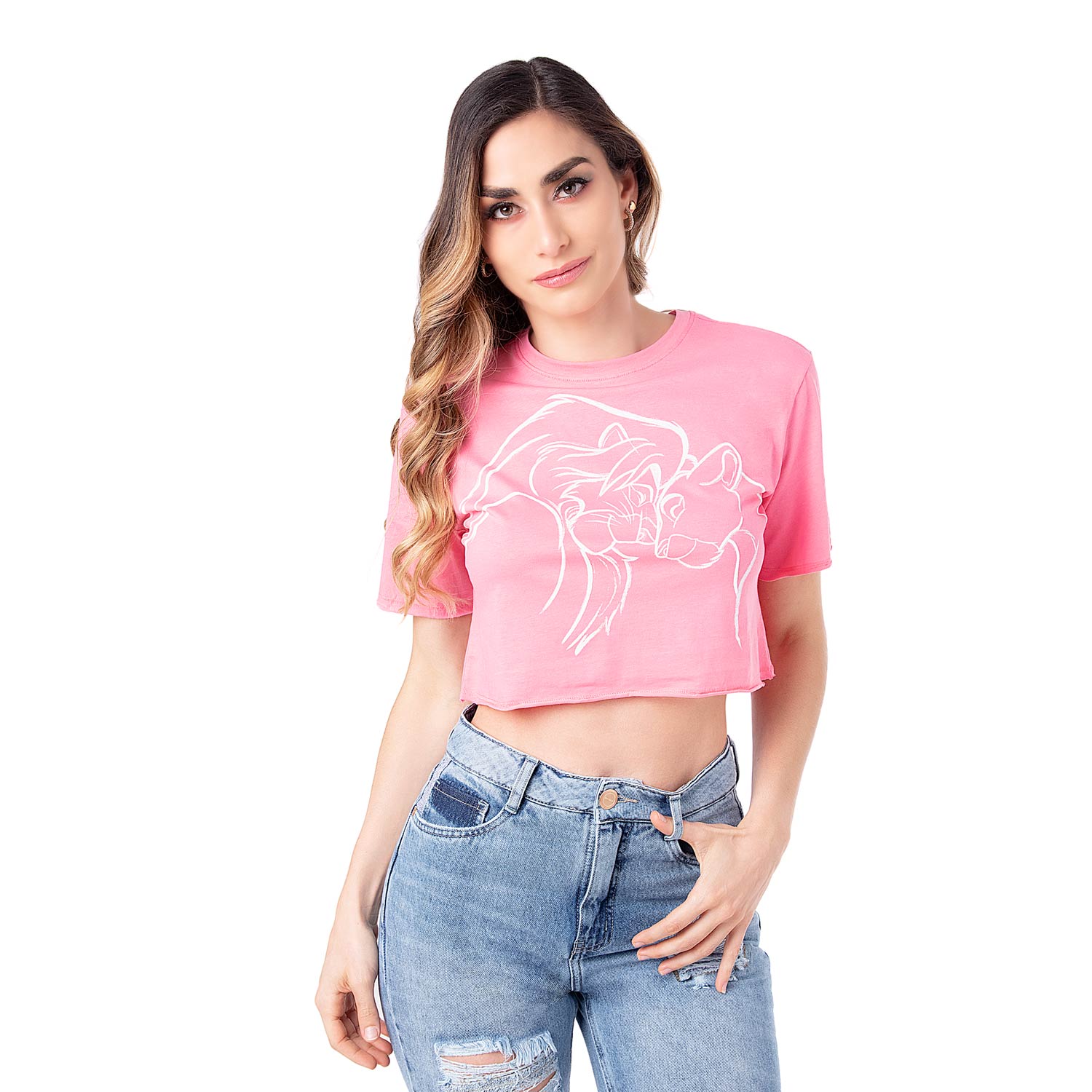 Polo Cropp Jersey M/C Eliza_rey Leon Chicle | Pionier