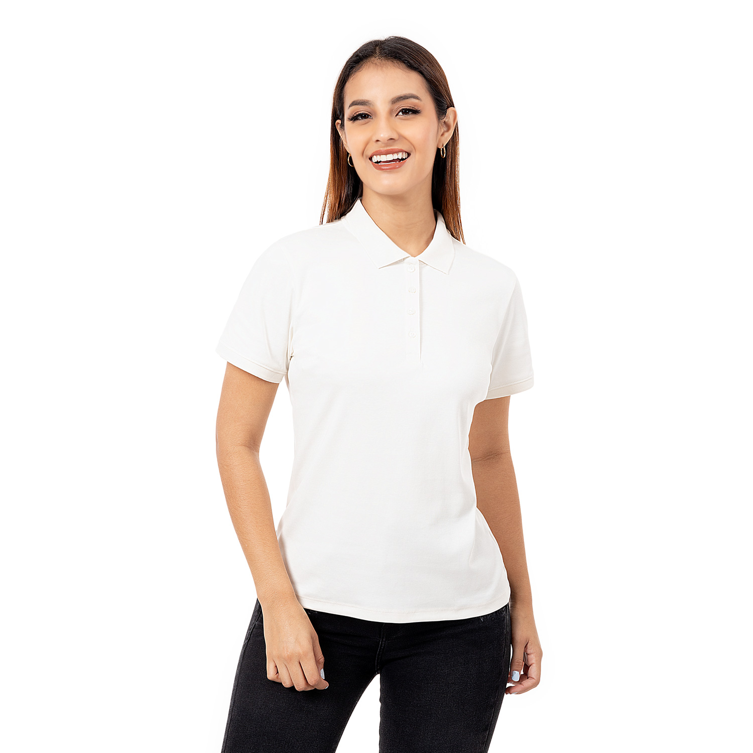 Polo Box Gamuza Full Lycra M/C Olenka Milk | Pionier