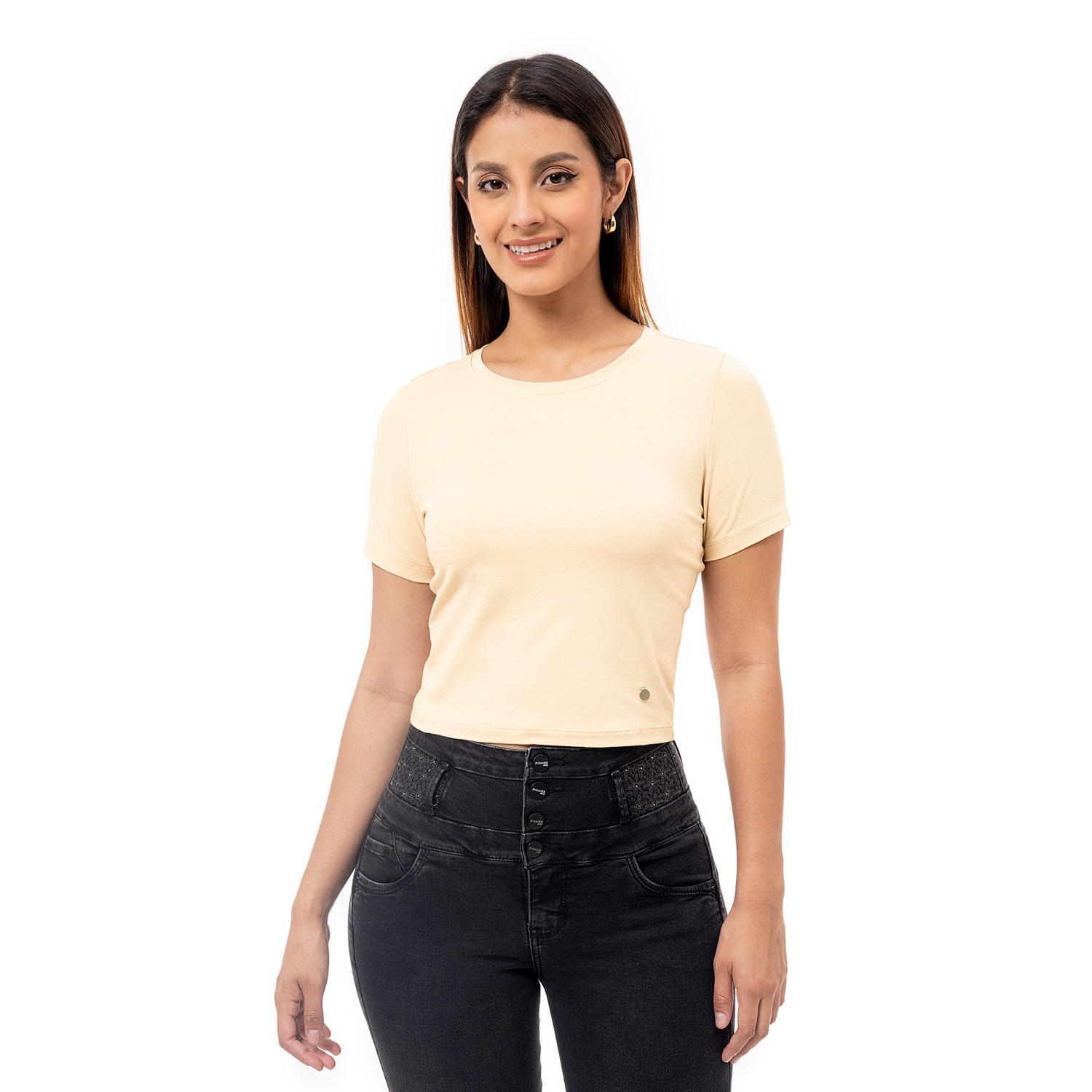 Polo Cropp Jersey Full Lycra M/C Fijji Beige | Pionier