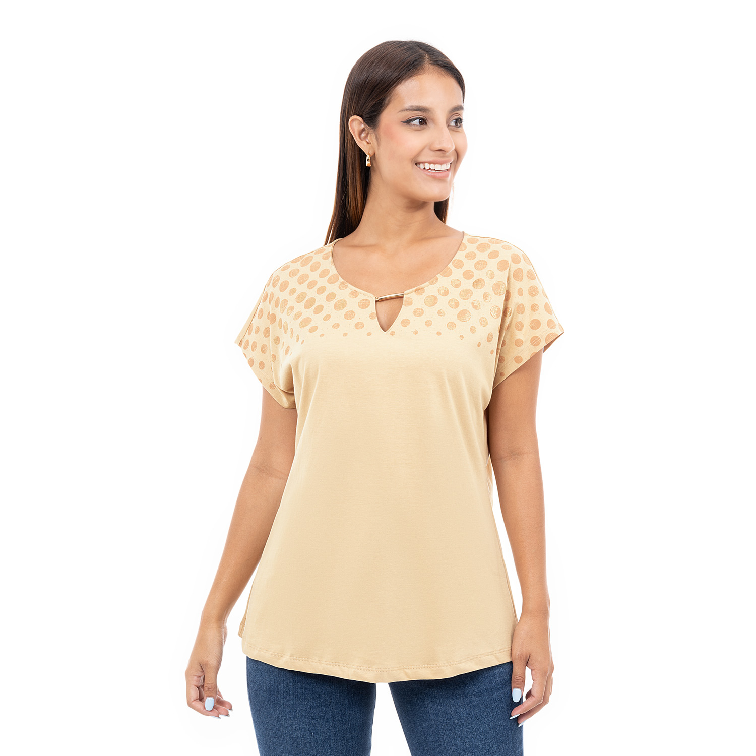 Polo Jersey M/Kimono Metzil-S Beige | Pionier