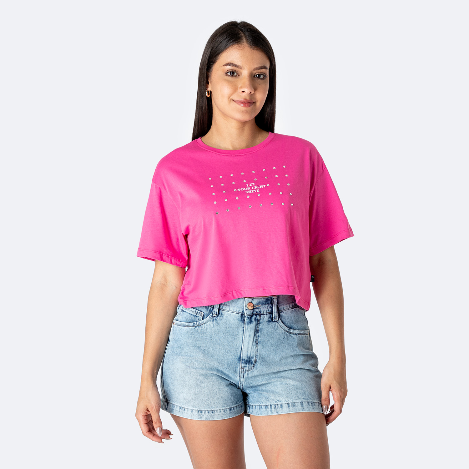 Polo Cropp Jersey M/C Gizet Electric Fucsia | Pionier
