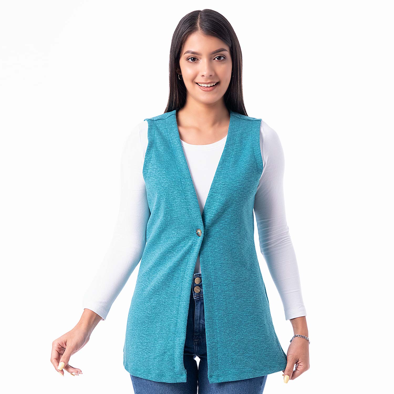 Chaleco Rib Lycrado Karil Jade | Pionier