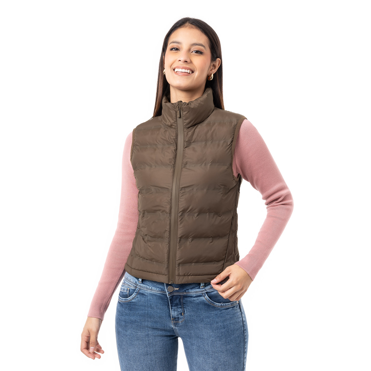 Chaleco Nylon C/F Naomyh Brown | Pionier