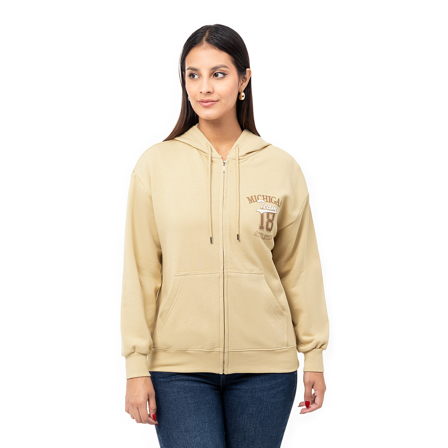 Polera French Terry C/Cap Georji Beige | Pionier