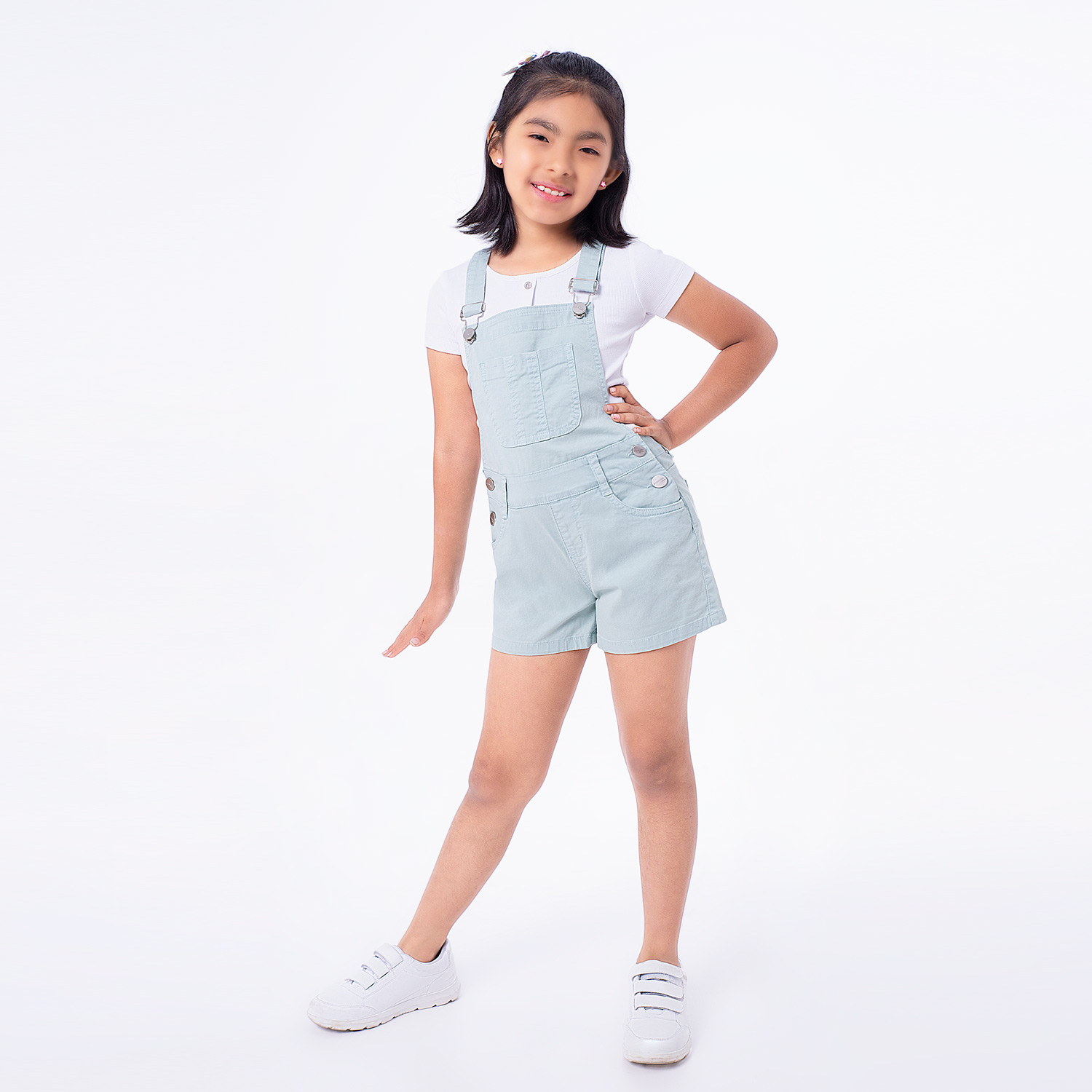 Overshort Twill Stch. Beyka Aqua | Pionier