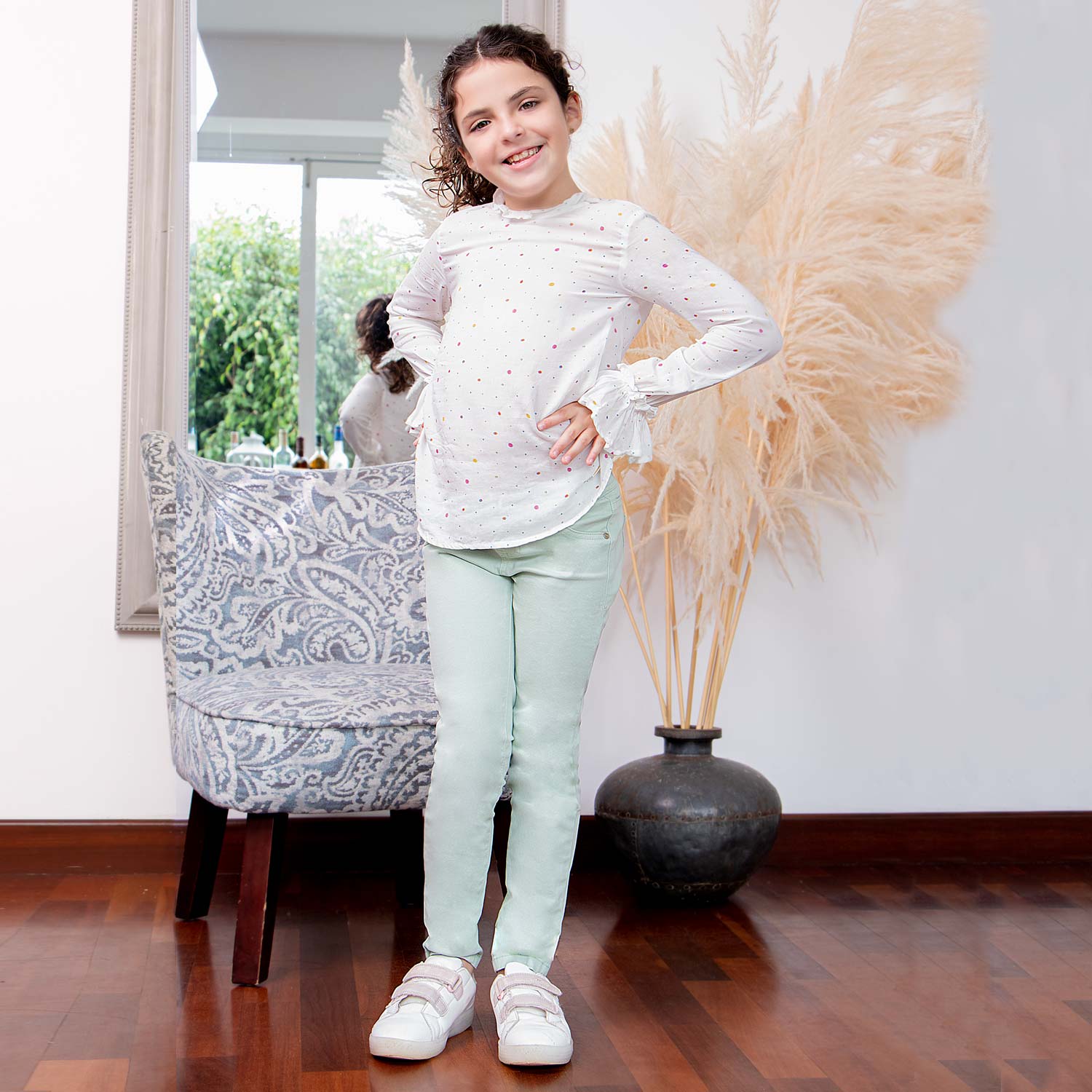 Pantalon Twill Stch. Ptl Rafaelita Verde | Pionier