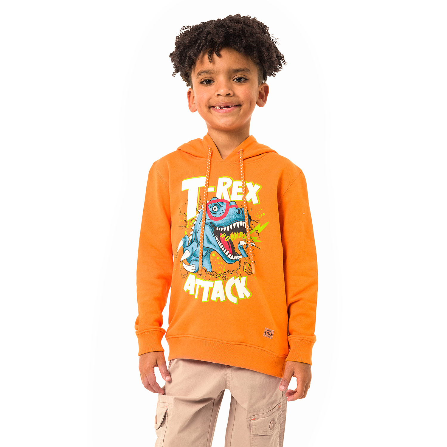 Polera French Terry C/Cap Faul Naranja | Pionier