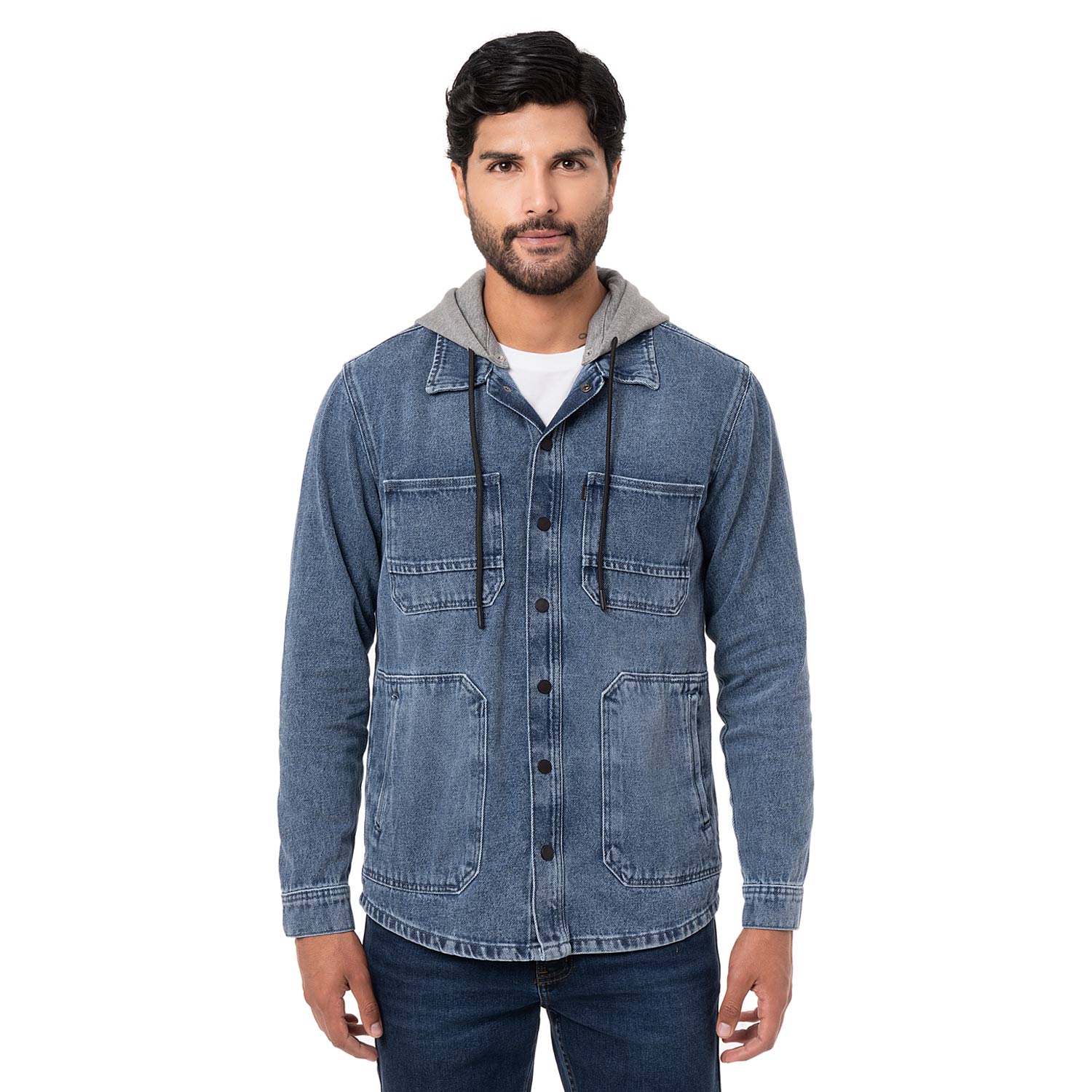 Camisaco Jean Ring C/Cap ( Slim Fit) Zacarias Frost Gray H.B. | Pionier