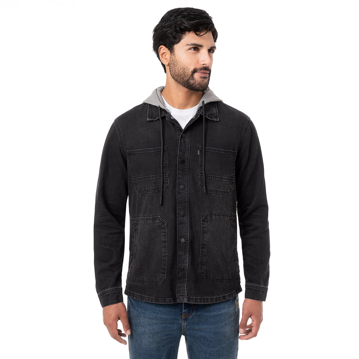 Camisaco Jean Ring C/Cap ( Slim Fit) Zacarias T. Stone Black H.B. | Pionier