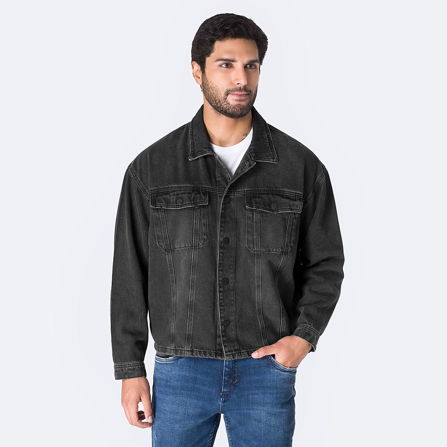 Camisaco Jean Ring (Boxy Fit) Mitchelh T. Stone Black Hb | Pionier