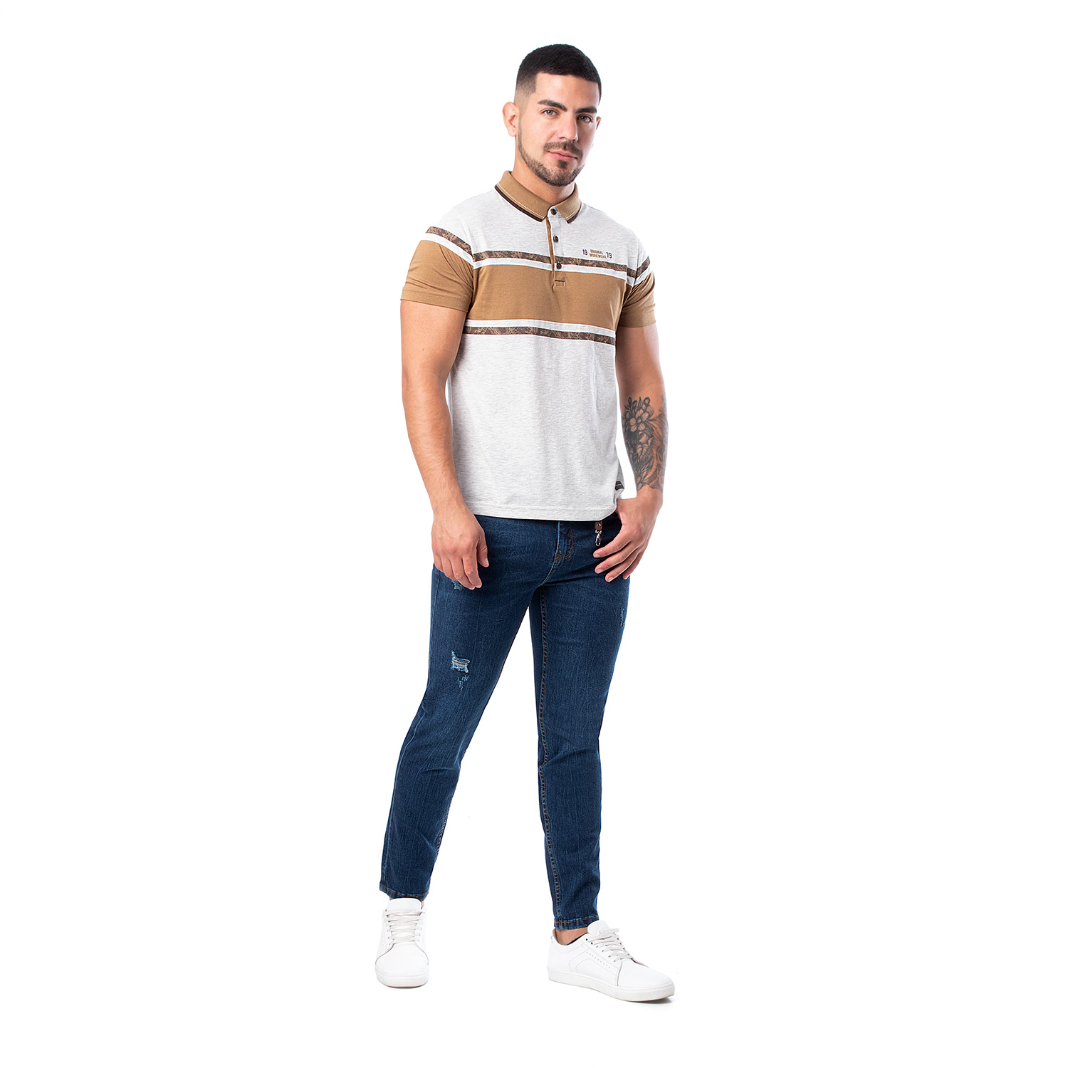 Pantalon Jean Comfort (Tapered/Loose Fit) Rubven Cracky T. Green Dstyr ...