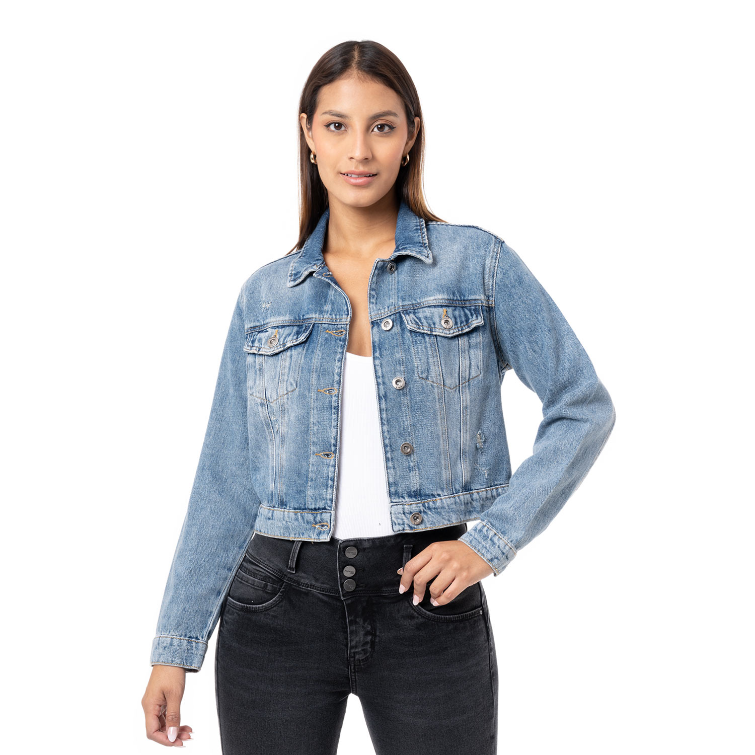 Casaca Jean Ring Ghynny T. Oxi Bleach Dstyr | Pionier