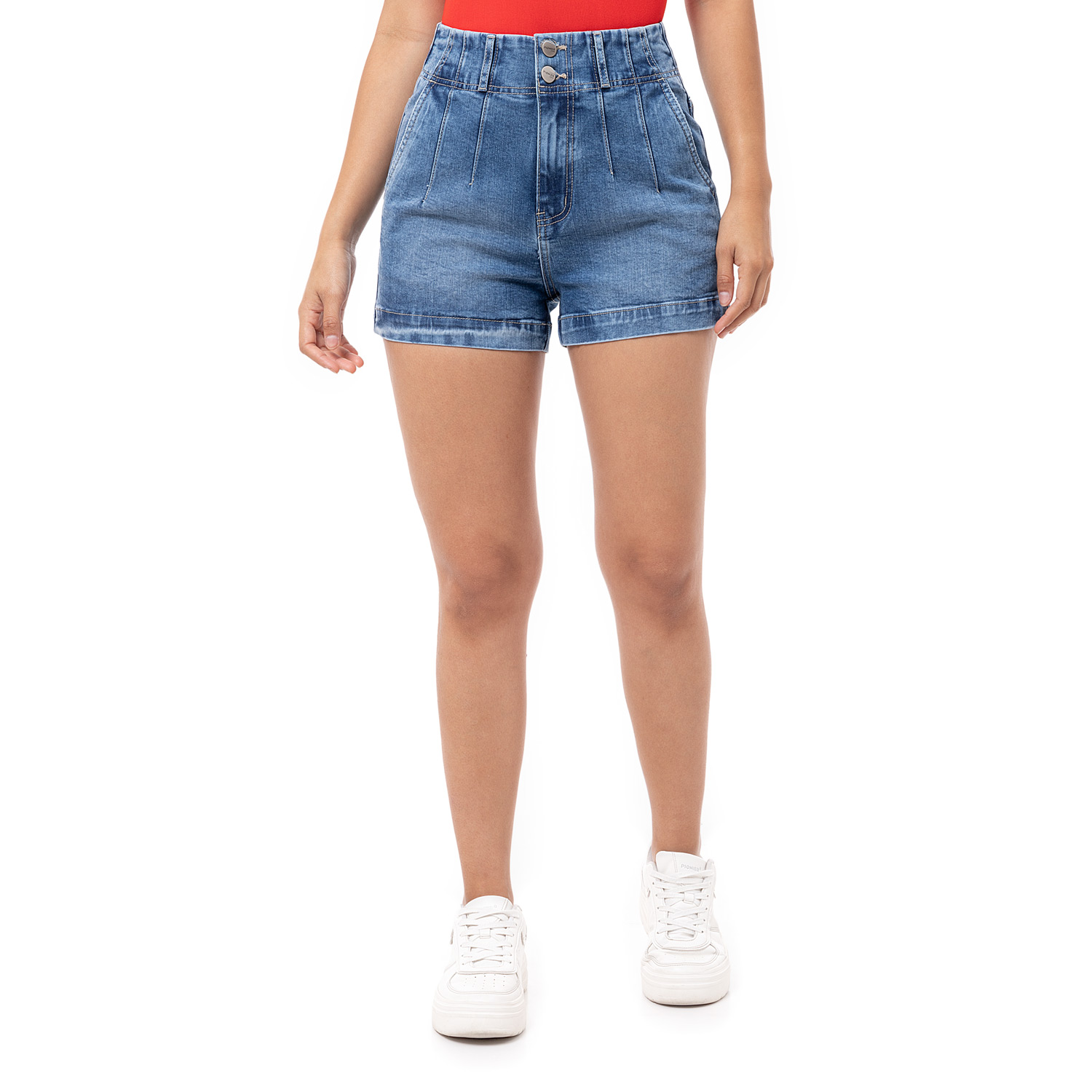 Short Jean Stch. Cnt Trayci Total Bleach Hb | Pionier