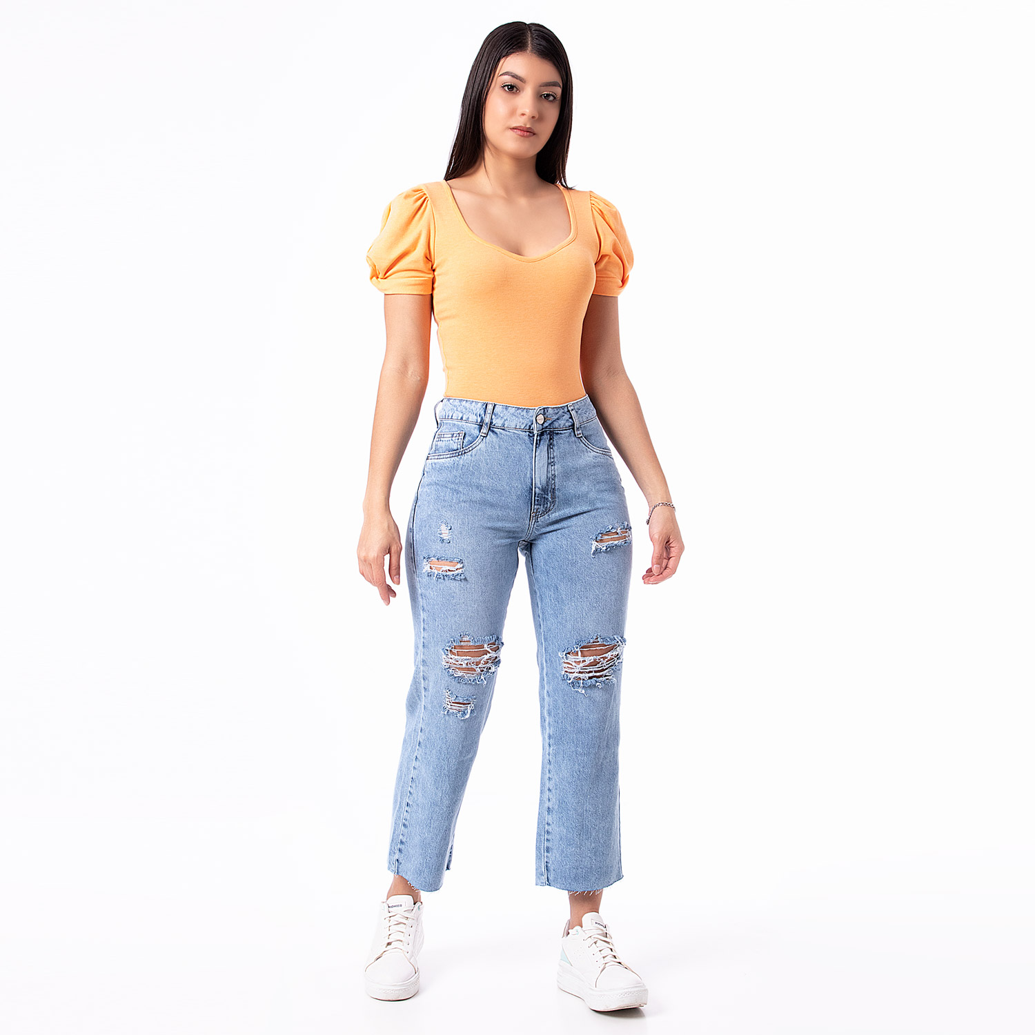 Pantalon Crop Jean Ring (Straight) Bellah T. Sky Dstyr | Pionier