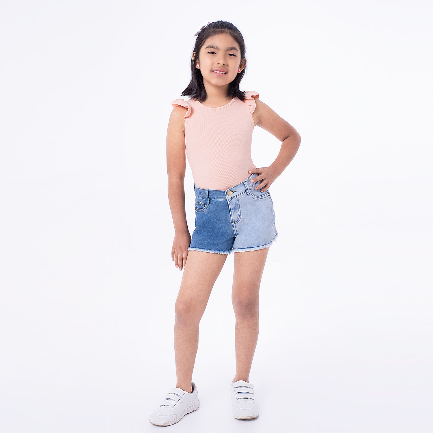 Short Jean Stch. Alezka Bleach/Ice | Pionier