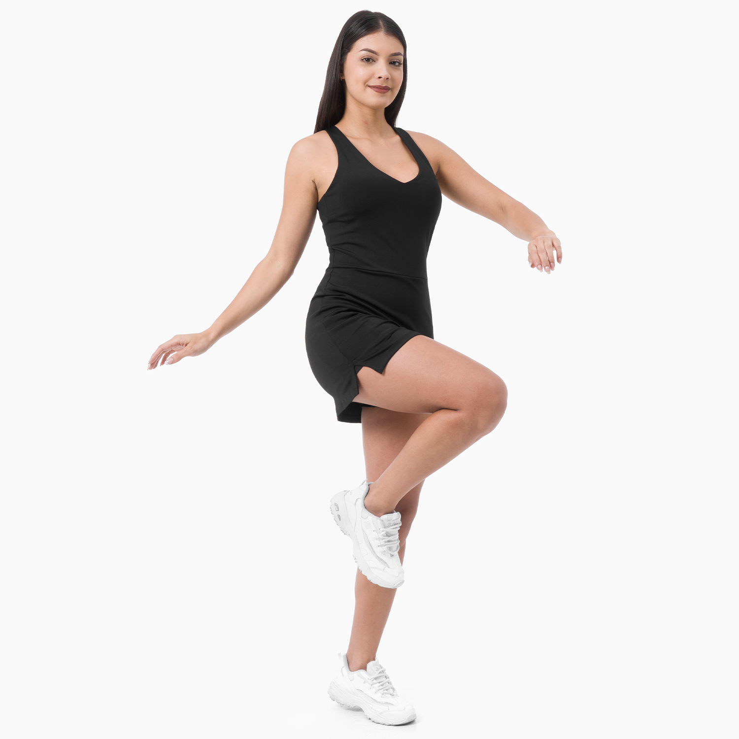 Enterizo (Corto) Deportivo Lycra Cleo Harper Negro | Pionier