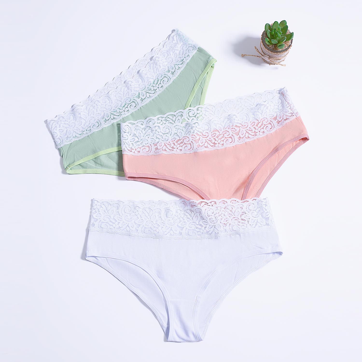 Truza Jersey Full Lycra Tripack Mix Nessa Menta Blanco Melon | Pionier