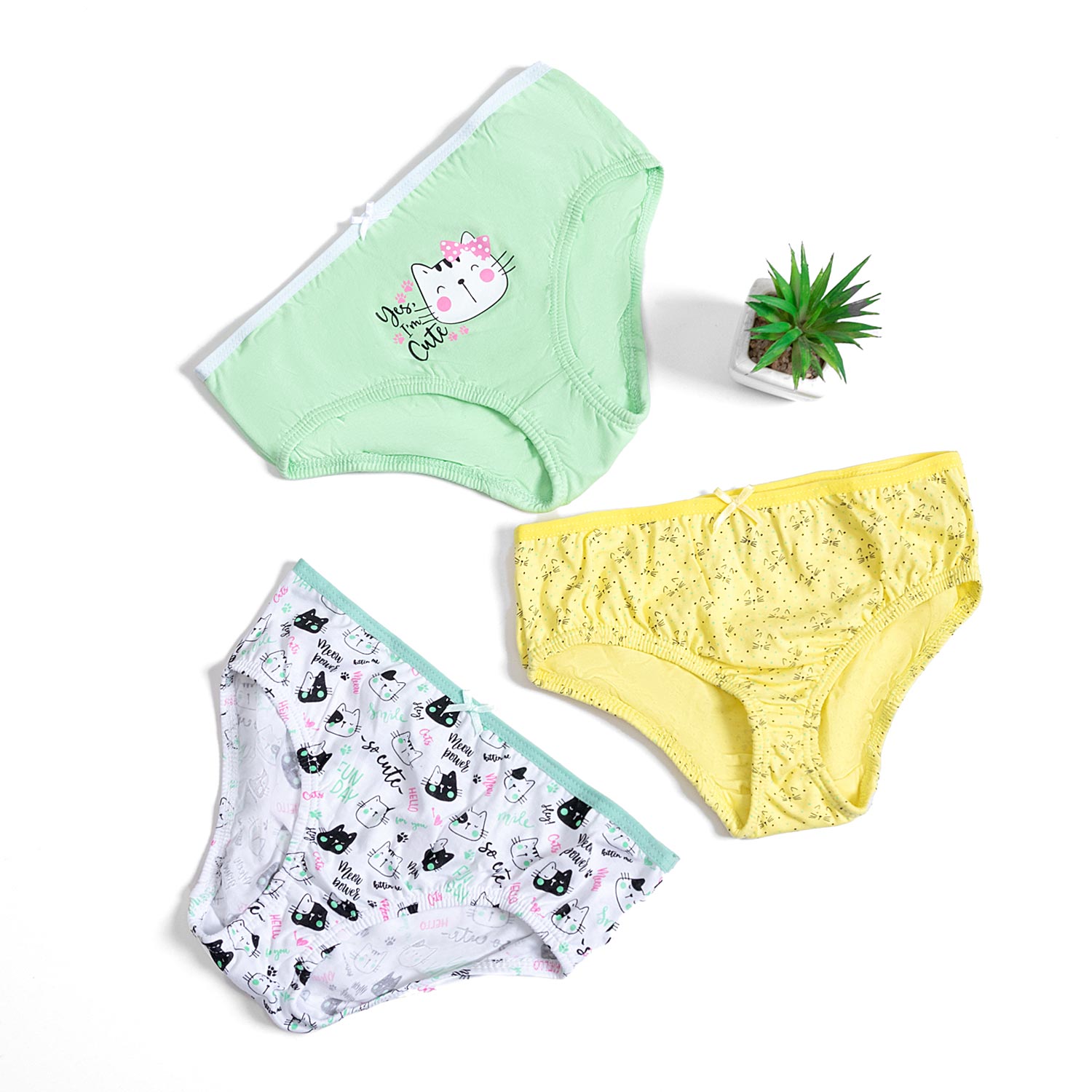 Truza Jersey Tripack Mix Kuncik Menta Amarillo Blanco Gato | Pionier