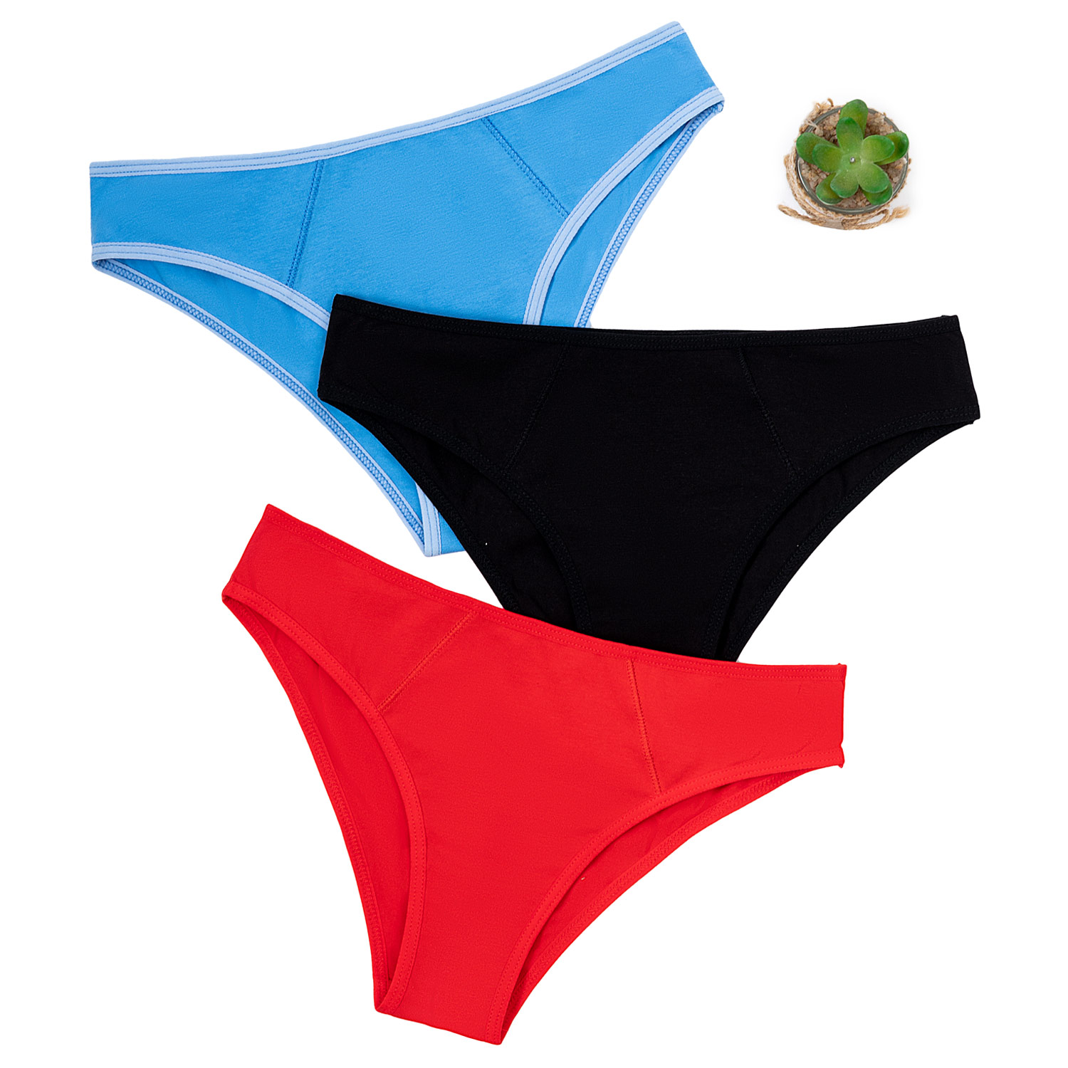 Truza Jersey Full Lycra Tripack Mix Mia 2 Rojo Royal Negro | Pionier